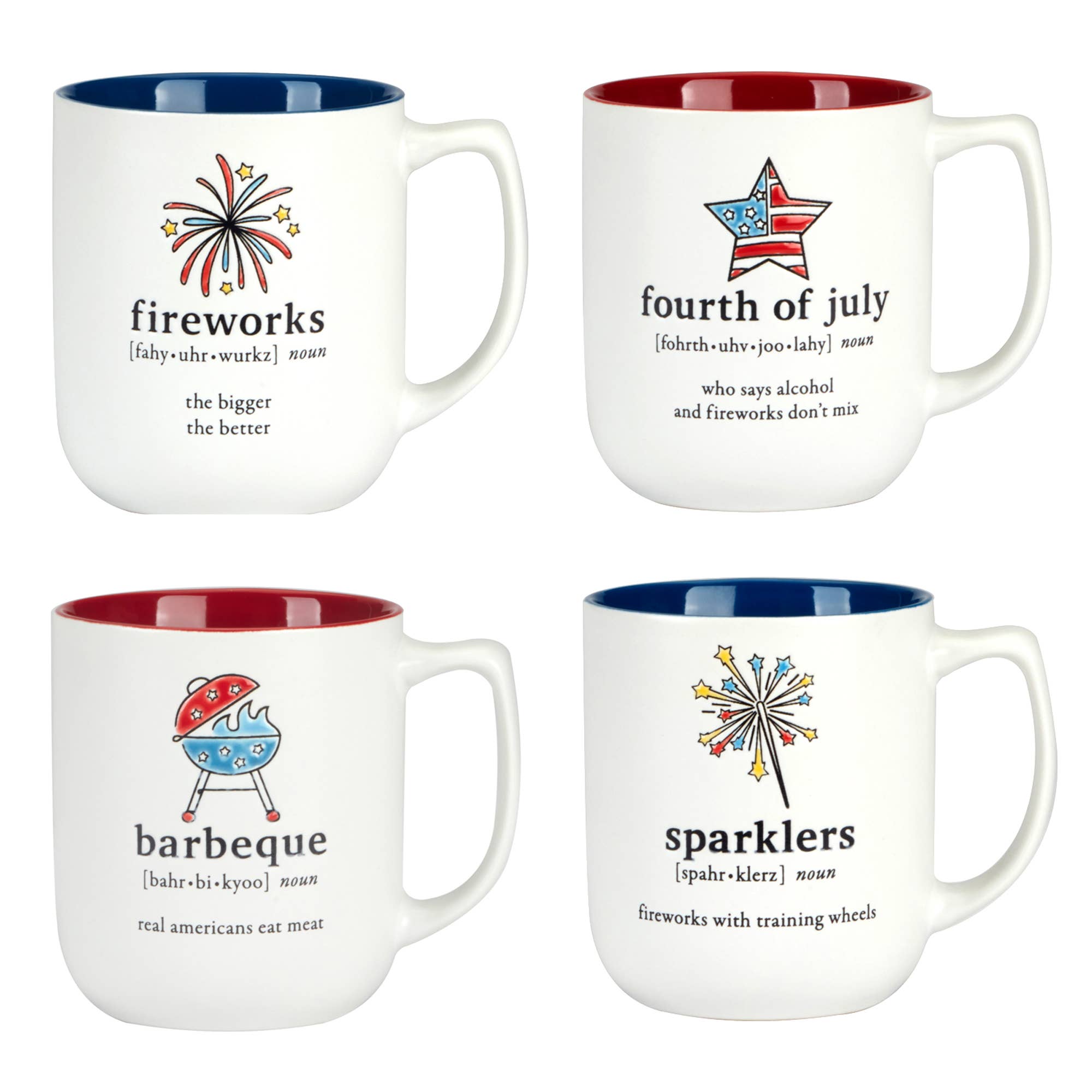 Patriotic Words Mugs 18 oz. asst. (Certified International) – The ...