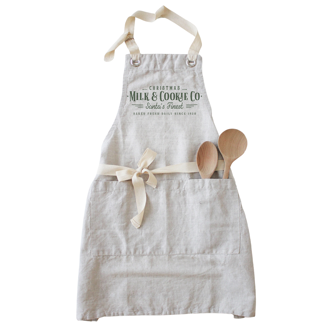 Milk & Cookie Co Apron: Natural (Porter Lane Homes) – The Culinary Stone